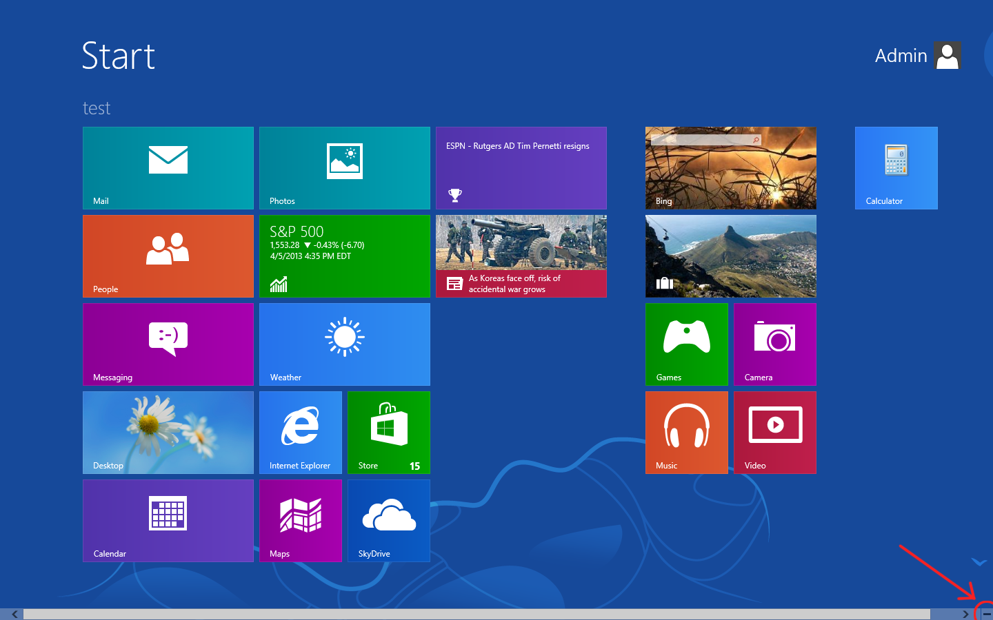 How do you resize the entire Windows 8 start screen> | [H]ard|Forum
